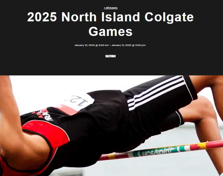 North Island Colgate Games | Athletics Canterbury